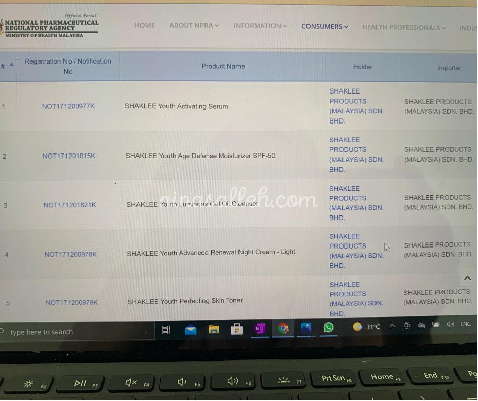 Semak produk lulus KKM secara Atas Talian | Nina Salleh